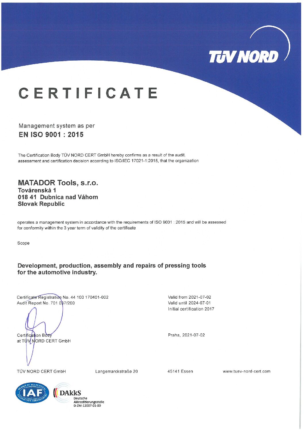 About us - MATADOR Group